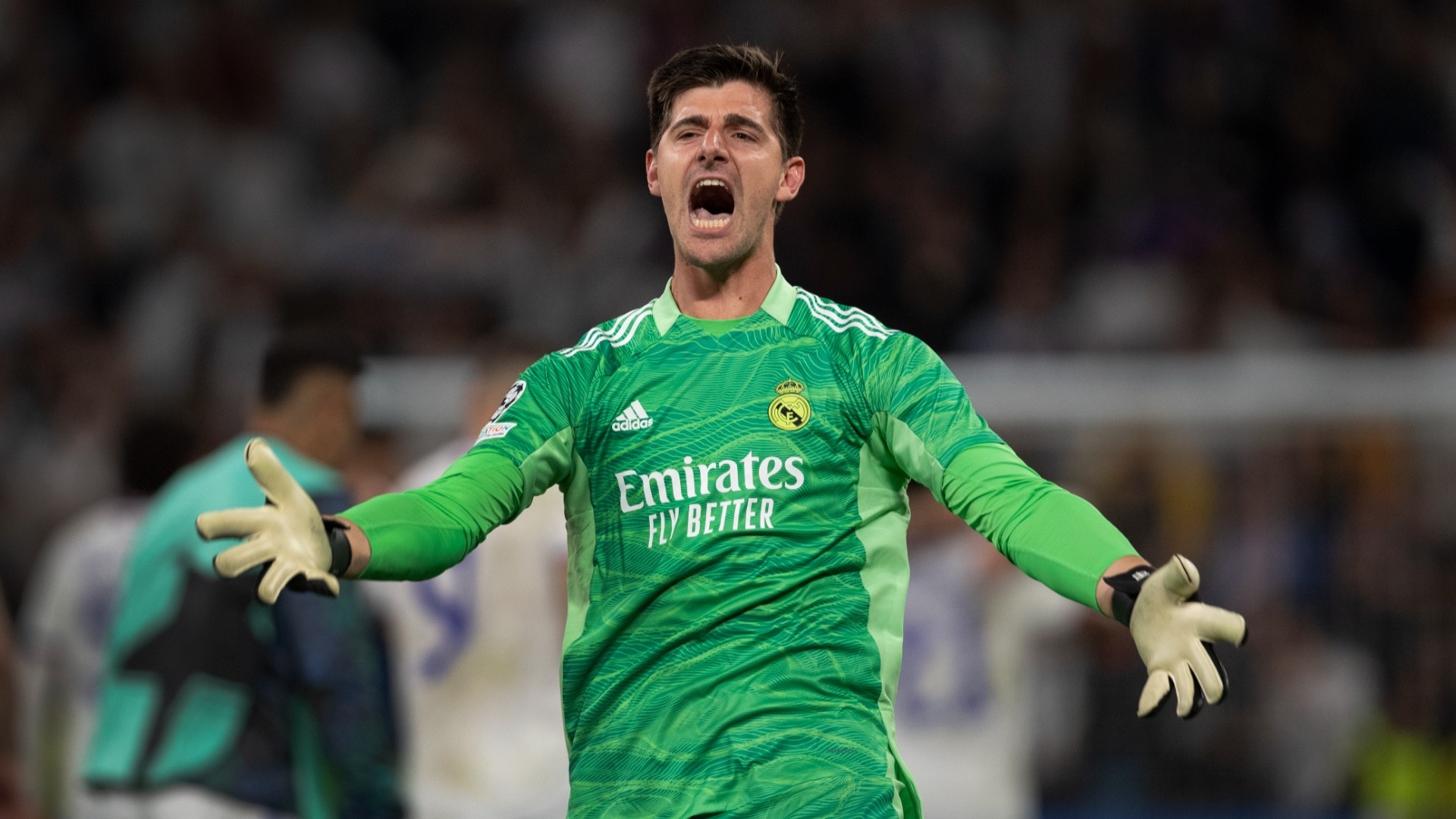 Thibaut Courtois celebrates Champions League final heroics with brick ...